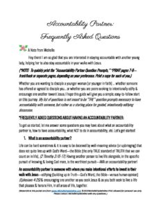 Accountability Partner Question Prompts Journal | Michelle Hyde Online